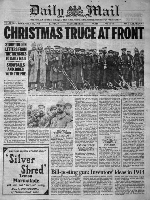 The Christmas Truce of World War 1 - The Writings of AjTony Perkins